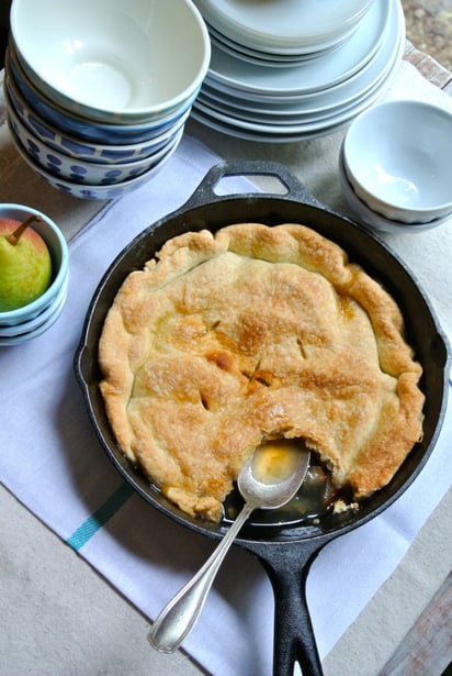 Skillet Maple Pear Pie - Relish